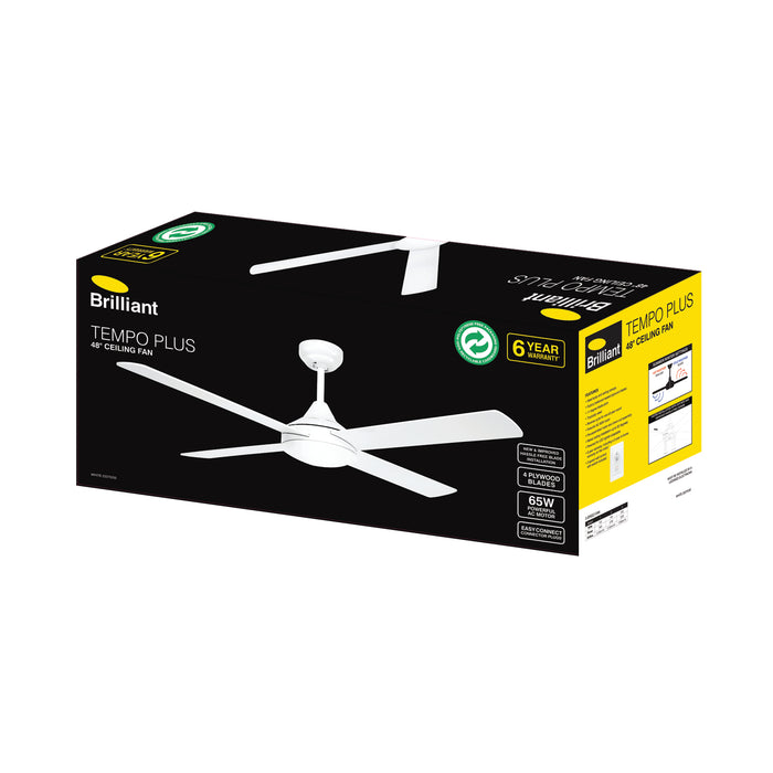 BRILLIANT TEMPO PLUS 48" CEILING FAN — Best Buy Lighting