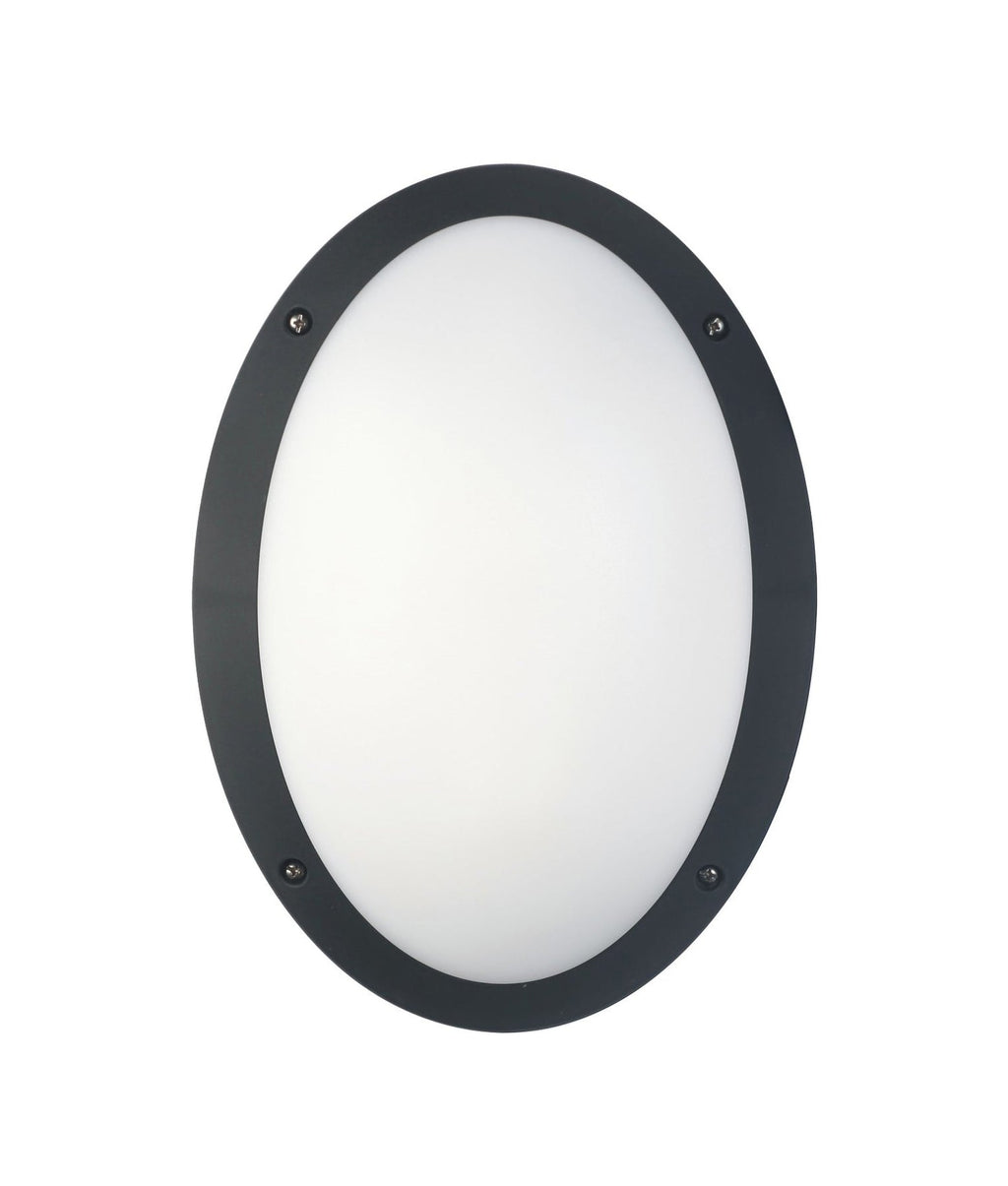 CLA Bulk Oval LED Exterior Bulkhead Lights IP66 IK10 Black – Best Buy ...