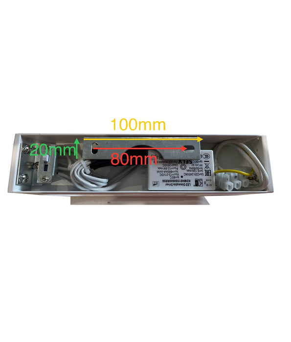 CLA DHAKA City Series LED Tri-CCT Interior Rectangular Up/Down Dimmabl ...