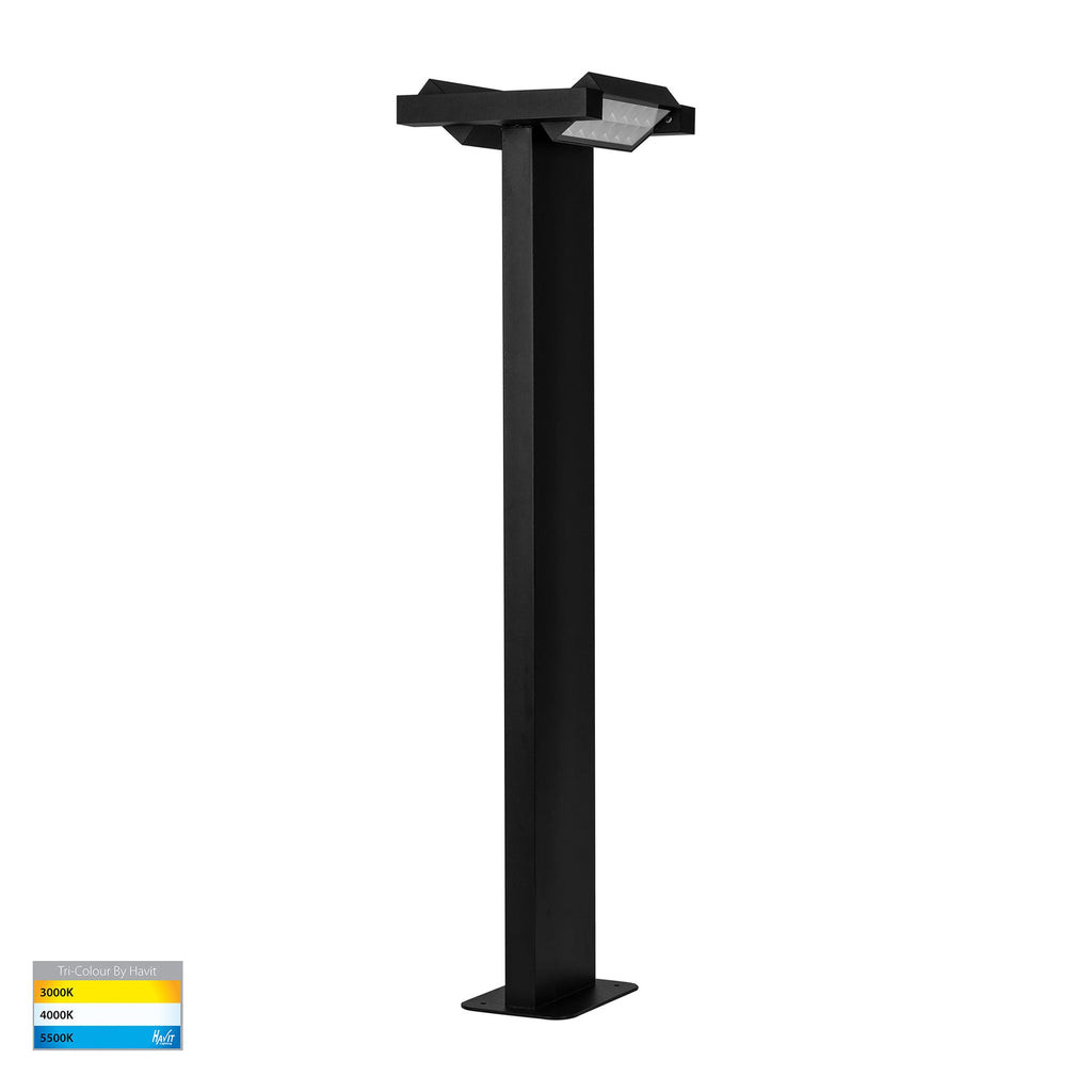 Havit HV1635T-BLK-240V Locu Black Double Adjustable LED Bollard Light ...