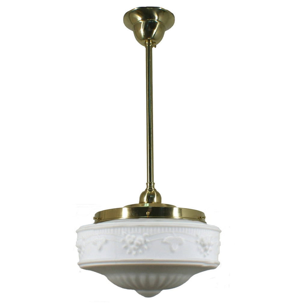 Lighting Inspirations Senator 11'' Opal Matte On Rod Set 1/2'' x 1/2m ...