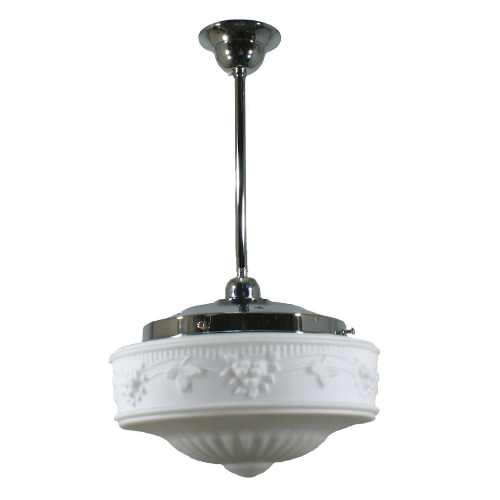 Lighting Inspirations Senator 11'' Opal Matte On Rod Set 1/2'' x 1/2m ...