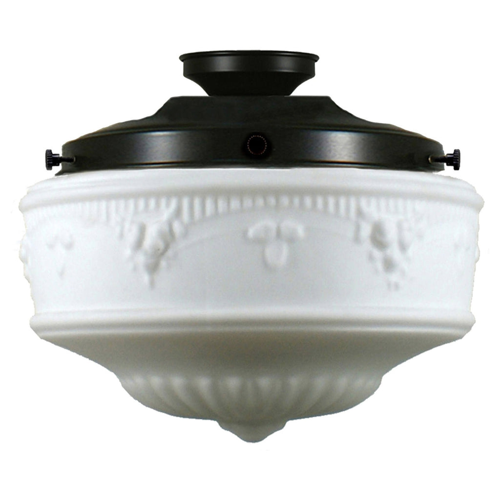 Lighting Inspirations Senator 14'' Opal Matte Batten Fix Patina – Best ...