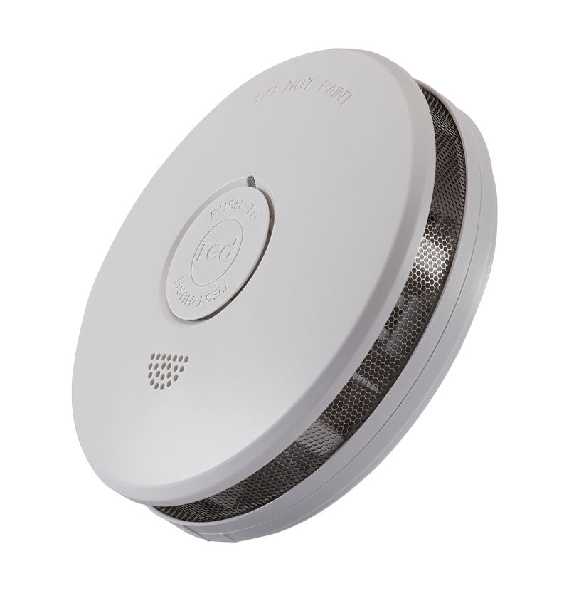 Red Smoke Alarm with 10Yr Lithium Wireless RF – Best Buy Lighting