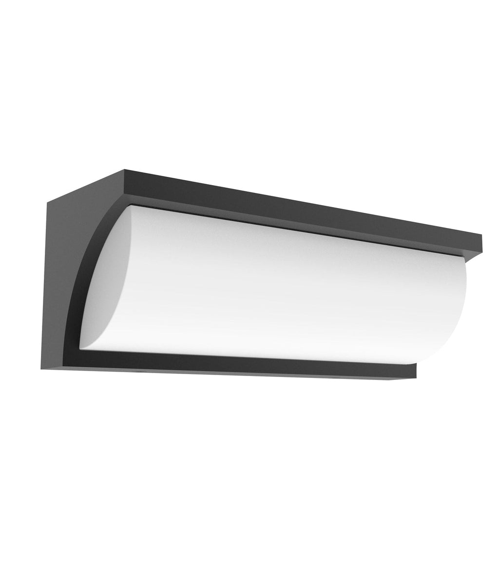 CLA REPISA Exterior LED Tri-CCT Curved Wedge Surface Mounted Wall Ligh ...