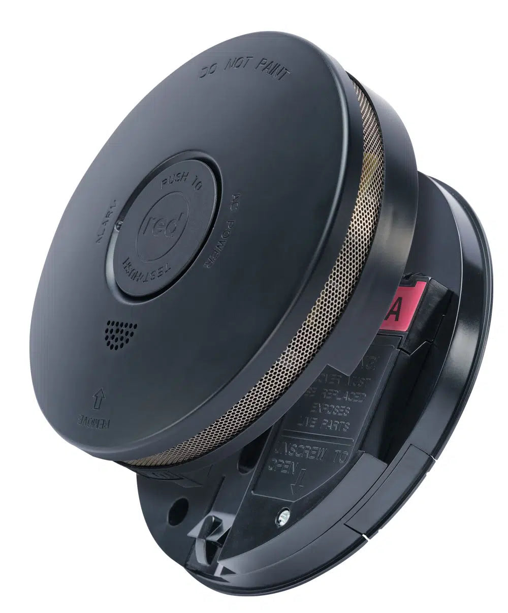 Red Smoke Alarm Black 240V or 10Yr Lithium Dual Power – Best Buy Lighting
