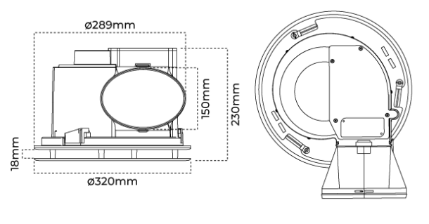 Atom Gust 295mm 65W Ducted High Velocity Round Exhaust Fan — Best Buy Lighting