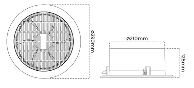 Atom Proton 200mm 25W High Velocity Exhaust Fan — Best Buy Lighting