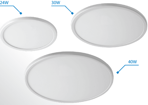 Lawell Lighting STELLAR Tri-Colour Slimline Oyster Light OST24 OST30 O ...