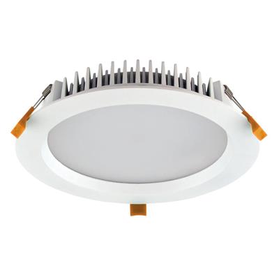 Domus DECO-28 Round 28W Dimmable LED Tricolour IP44 Downlight White ...