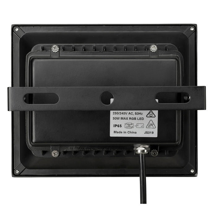 BRILLIANT AVENGER 30W RGB LED FLOOD LIGHT BLACK — Best Buy Lighting