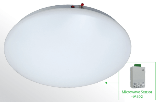 Lawell Lighting OPAL Premium Tri-colour Oyster Emergency Light with op ...