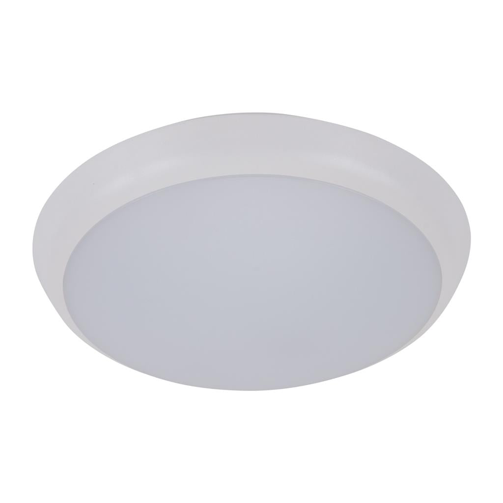 Domus SOLAR 200 Round 15W 200MM Slimline LED Dimmable IP54 Oyster Ligh ...