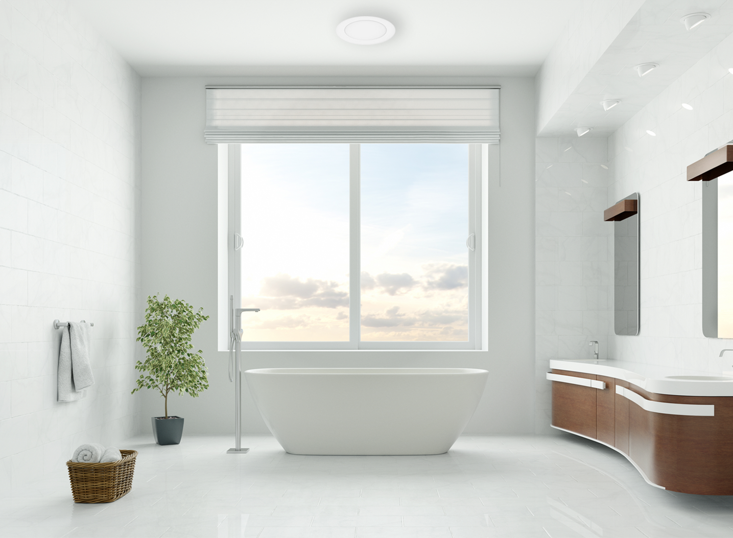 IXL Ducted Ventflo Ceiling Exhaust Fan & Light 200mm — Best Buy Lighting