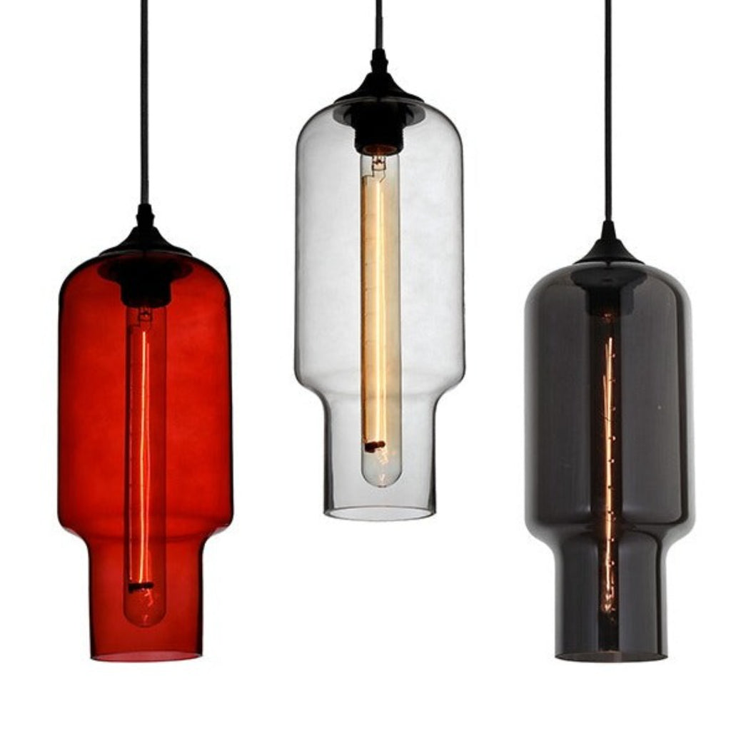 ZUCCA Vintage Industrial Clear Glass Pendant by VM Lighting | Best Buy ...